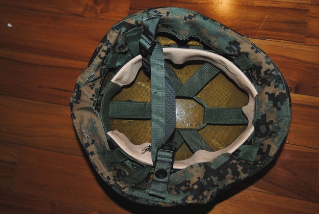 USMC PASGT LEVEL IIIA KEVLAR COMBAT HELMET - MEDIUM