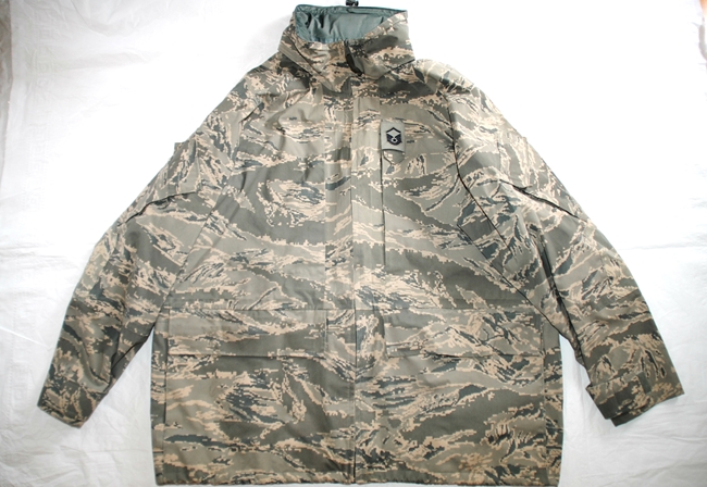 USAF APECS ABU GORE TEX TIGER STRIPE ALL PURPOSE PARKA - X-LARGE REGULAR
