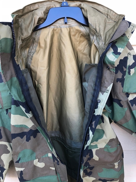 GENUINE USMC GEN II ECWCS GORE-TEX COLD WEATHER WOODLAND PARKA - SMALL LONG.