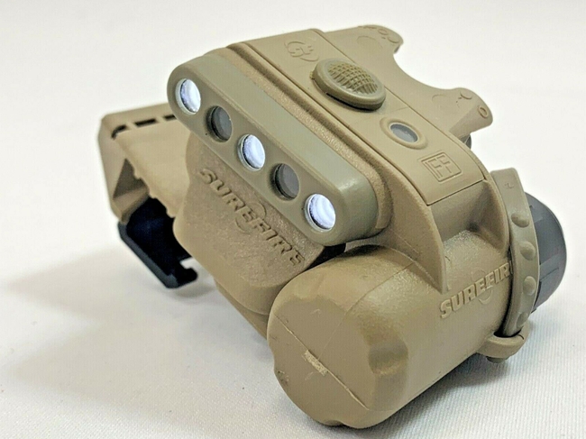 New Surefire Tactical Helmet Light - Tan Model HL1-C-TN- Red/White IR LED
