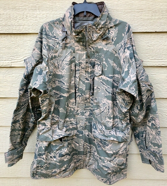 GENUINE USAF APECS ABU GORE TEX TIGER STRIPE ALL PURPOSE PARKA - LARGE ...